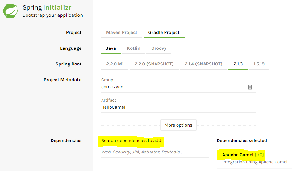 Spring boot + Camel hello world | Zhi Yan Blog